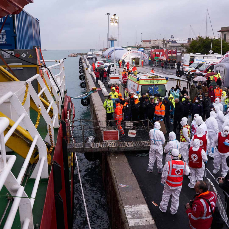 SEA-EYE 4 brings 108 rescued people to safety in Livorno - Sea-Eye